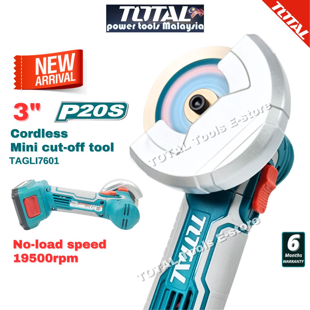 TOTAL 20v Cordless 3'' Mini cut-off Tool (Solo/ Bare Tool) 锂离子无线迷你切割工具 ...