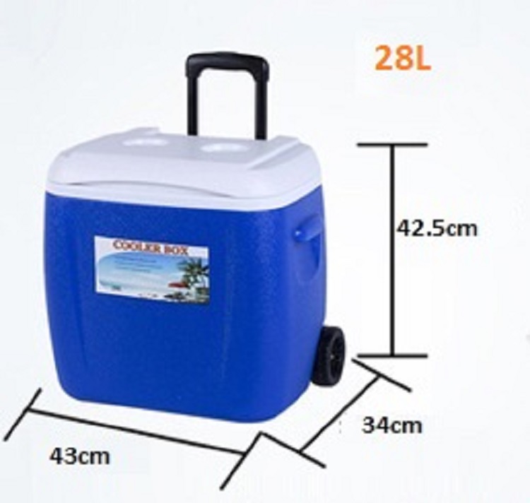 28L/38L/55L Portable Ice Box Storage with Wheel/Insulated Ice box/Ice ...