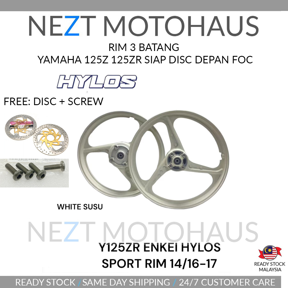 YAMAHA 125z 125zr SPORT RIM 3 TIGA BATANG THREE SPOKE SIAP DISC READY ...