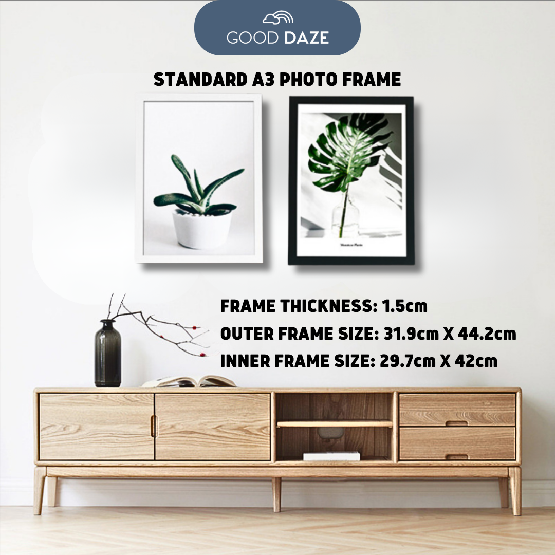 GOOD DAZE A3 Photo Frame A3 Frame Gambar A3 Gantung Picture Frame Large ...