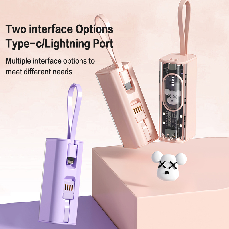 Portable Keychain Charger | 5000mAh Type-C Ultra-Compact Mini Battery ...