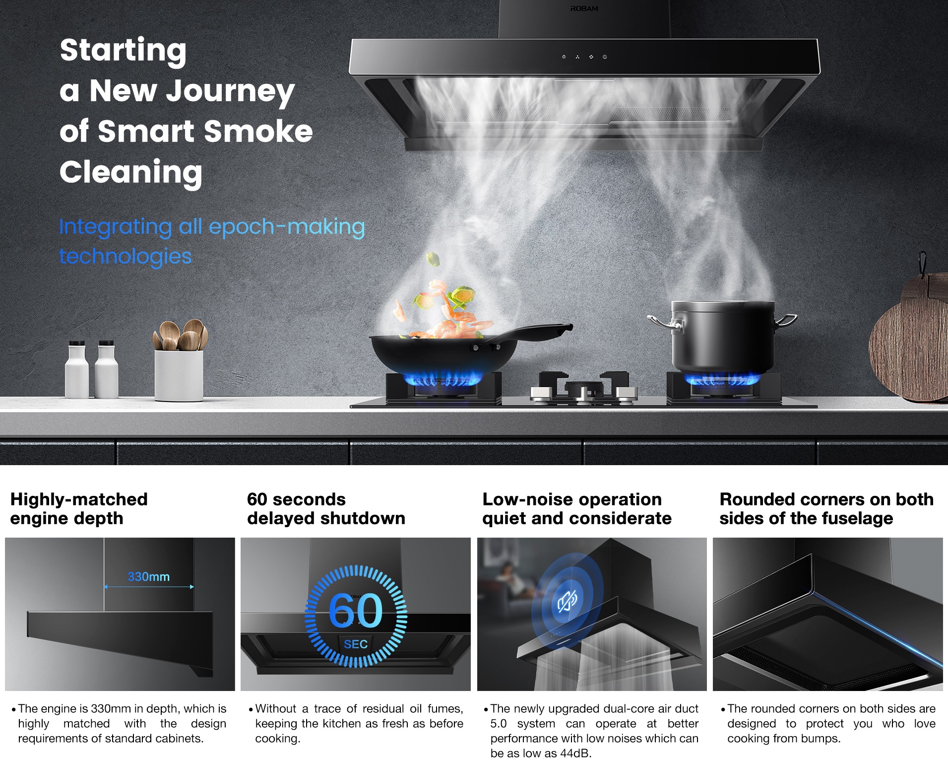 Robam A862 Cooker Hood T-Shape Range Hood | Shopee Malaysia