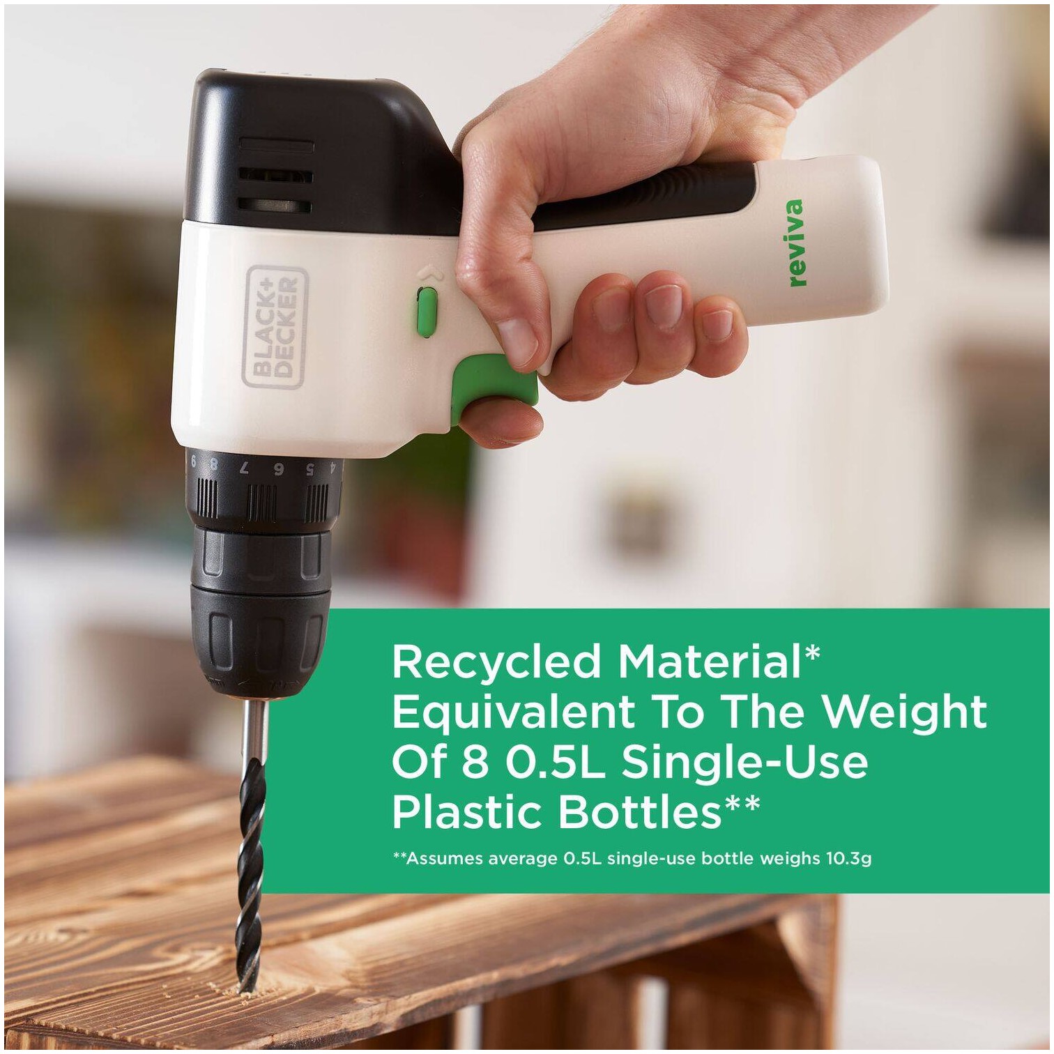 Black & Decker 12V Reviva Cordless Drill Driver REVDD12C Screw Driving ...