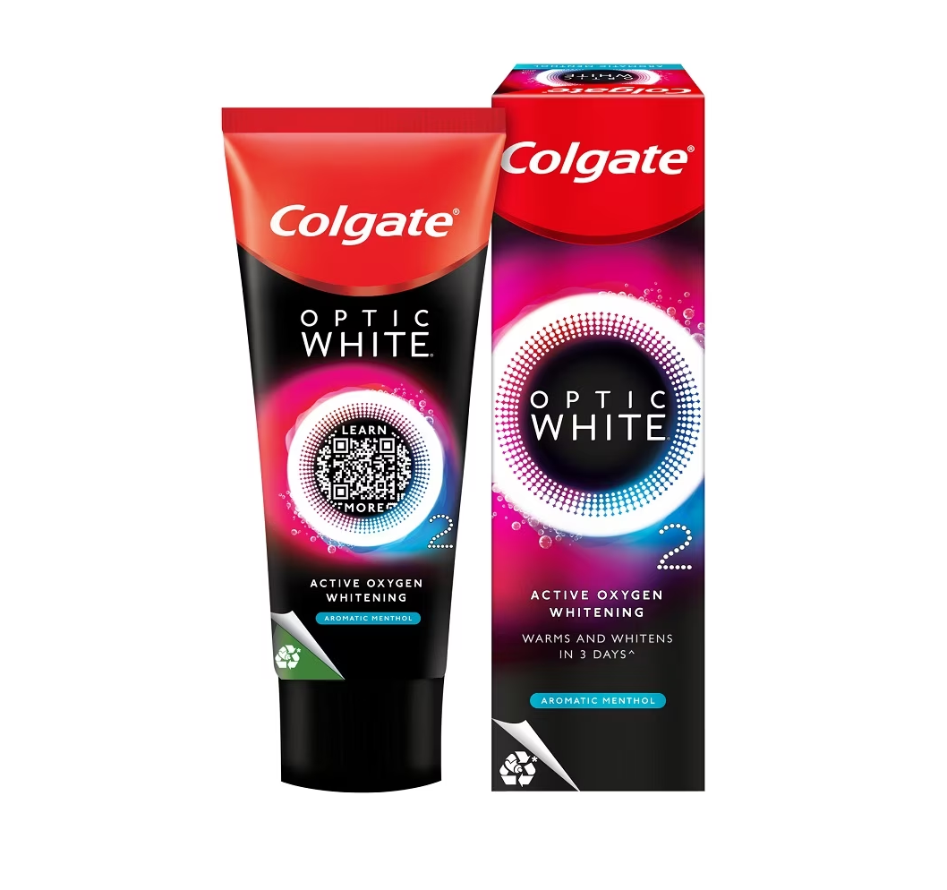 Colgate Optic White O2 Whitening Toothpaste 85g | Shopee Malaysia