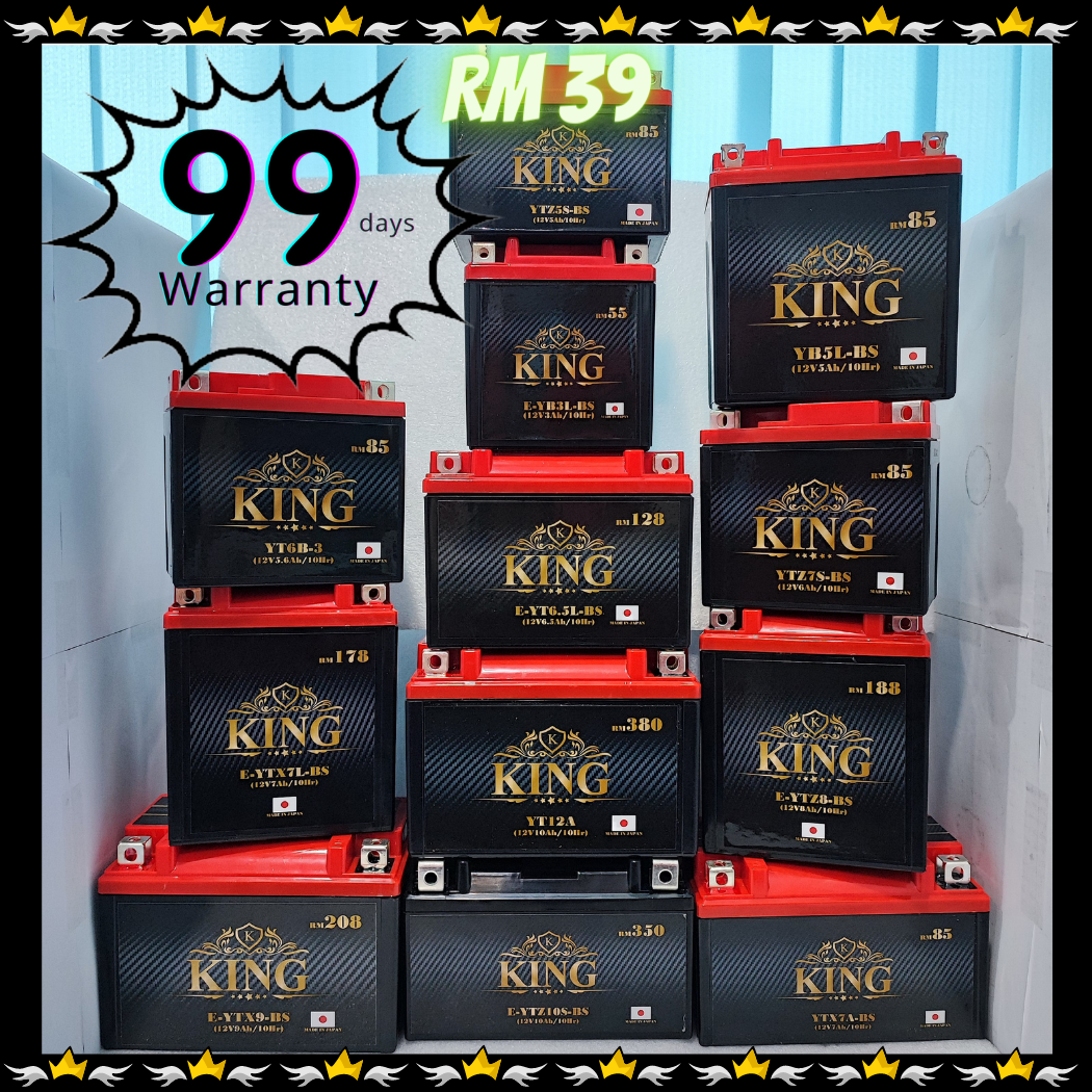 [READY STOCK] KING MF BATTERY MOTORSIKAL BATERI E-YTZ8-BS YTZ8 YAMAHA X-MAX250/MT25/R25 KAWASAKI ...