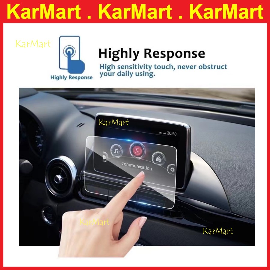 Perodua Axia 2023 2024 2025 Screen Protector Infotainment Tempered ...