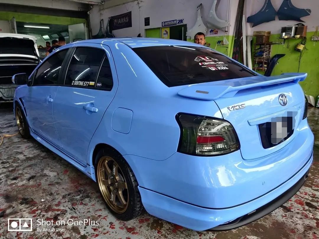 2K Paint 【 AIKKA SK02521 Soft Thai Blue 】 SOLID SERIES Color Car Motor ...