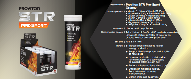 Proviton STR Selepas Bersenam / Post Sport Effervescent with ...