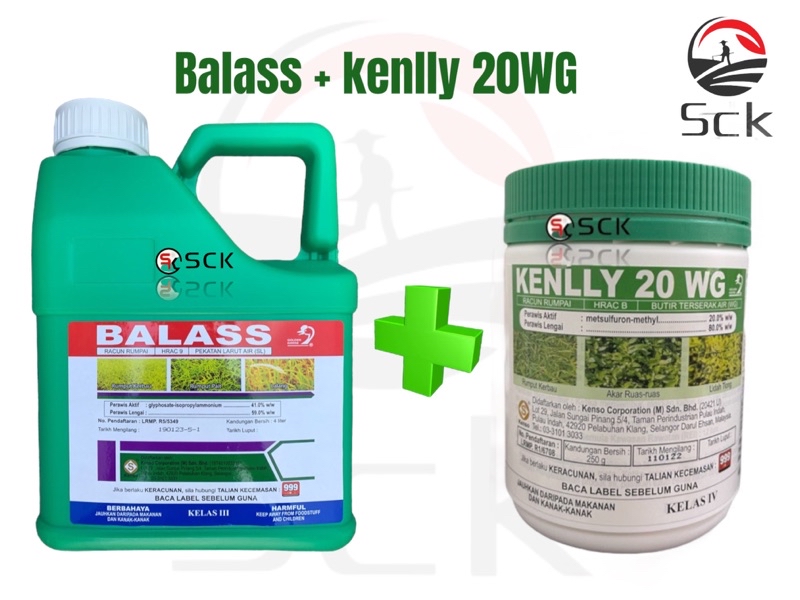 Balass 4L + Kenlly 20WG(1Set package)Herbicide|Racun Rumpai/Herbicide ...