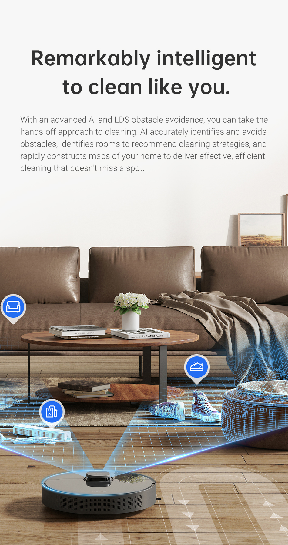 Dreame D10s Plus Robot Vacuum and Mop Combo | Self-Emptying for up to ...