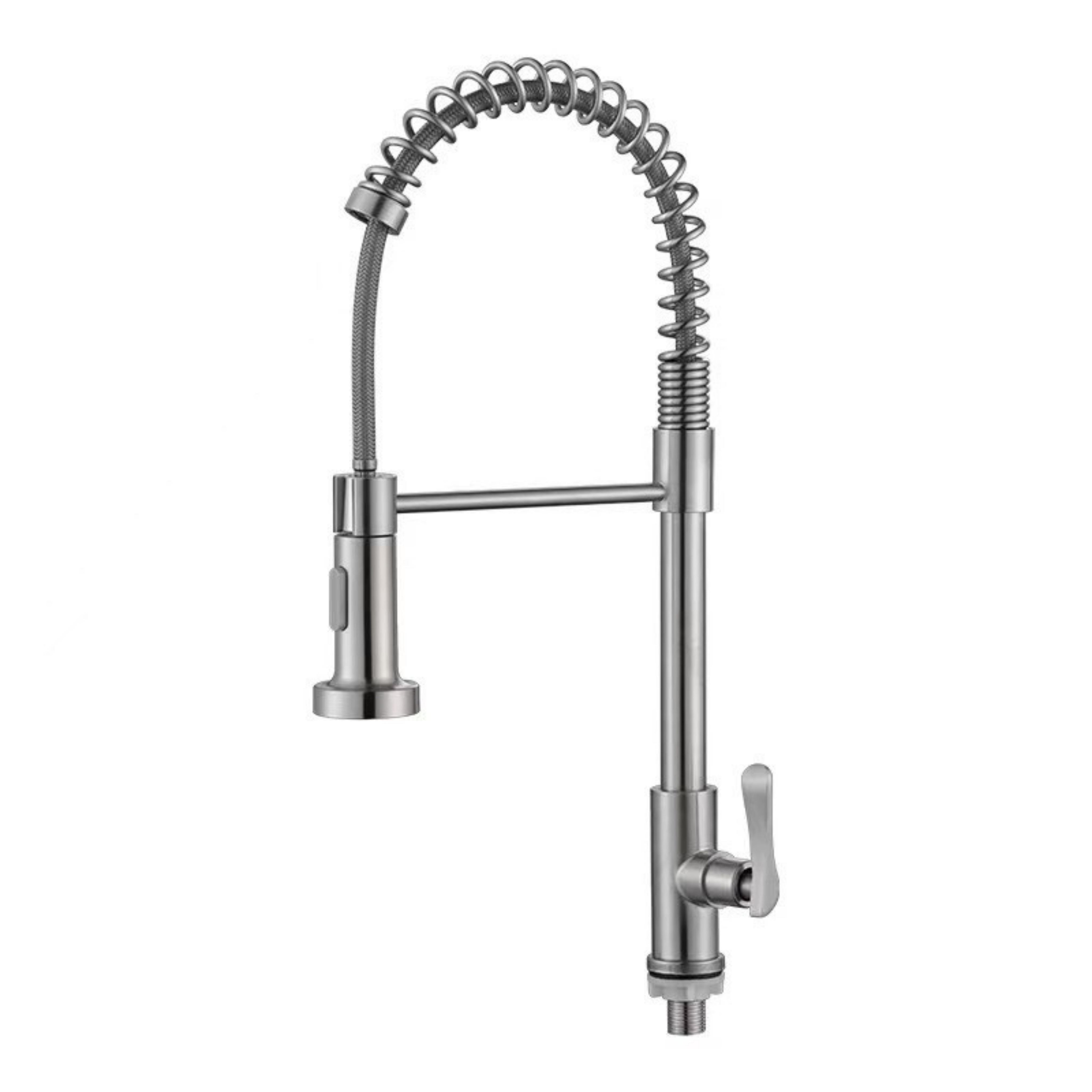 New Design SUS304 Sink Tap Kitchen Faucet Spring Pillar Tap Wall Tap ...