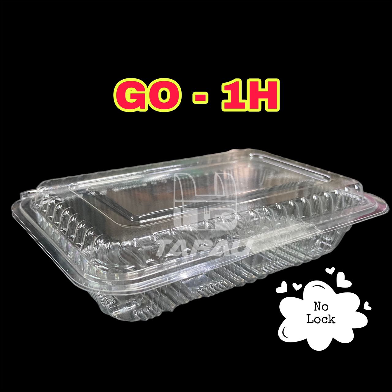 TAPAU - GO-1H / OPS - OP1H Plastic Tray [ 100 pcs+- ] Bakery Disposable ...