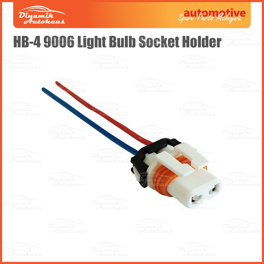 Car Headlamp Low Beam HB4 9006 Light Bulb Socket Connector 2 Pin ...