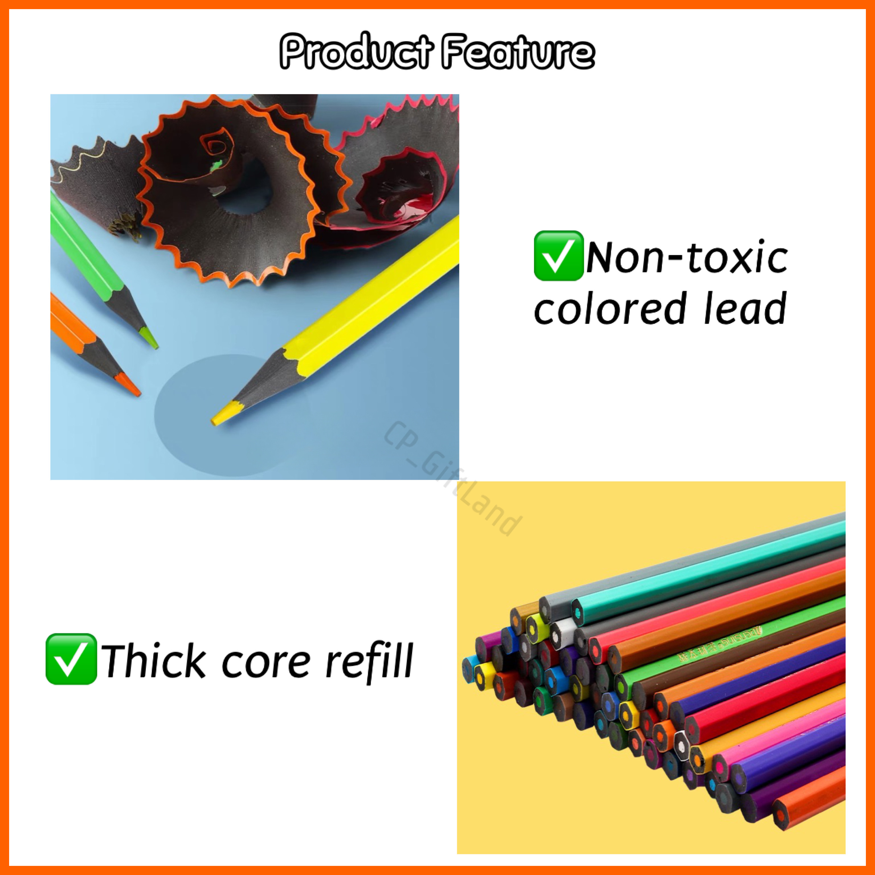 Colour Pencil Set 12/18/24/36/48 Colours Water Colour Pencil School ...