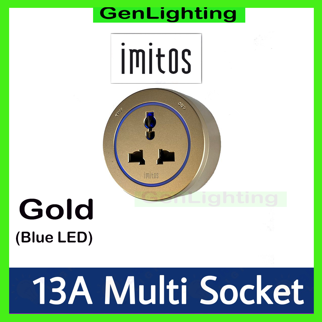 IMITOS Power Track Surface Long Rail Bar Socket Flat 13A 3 Pin ...