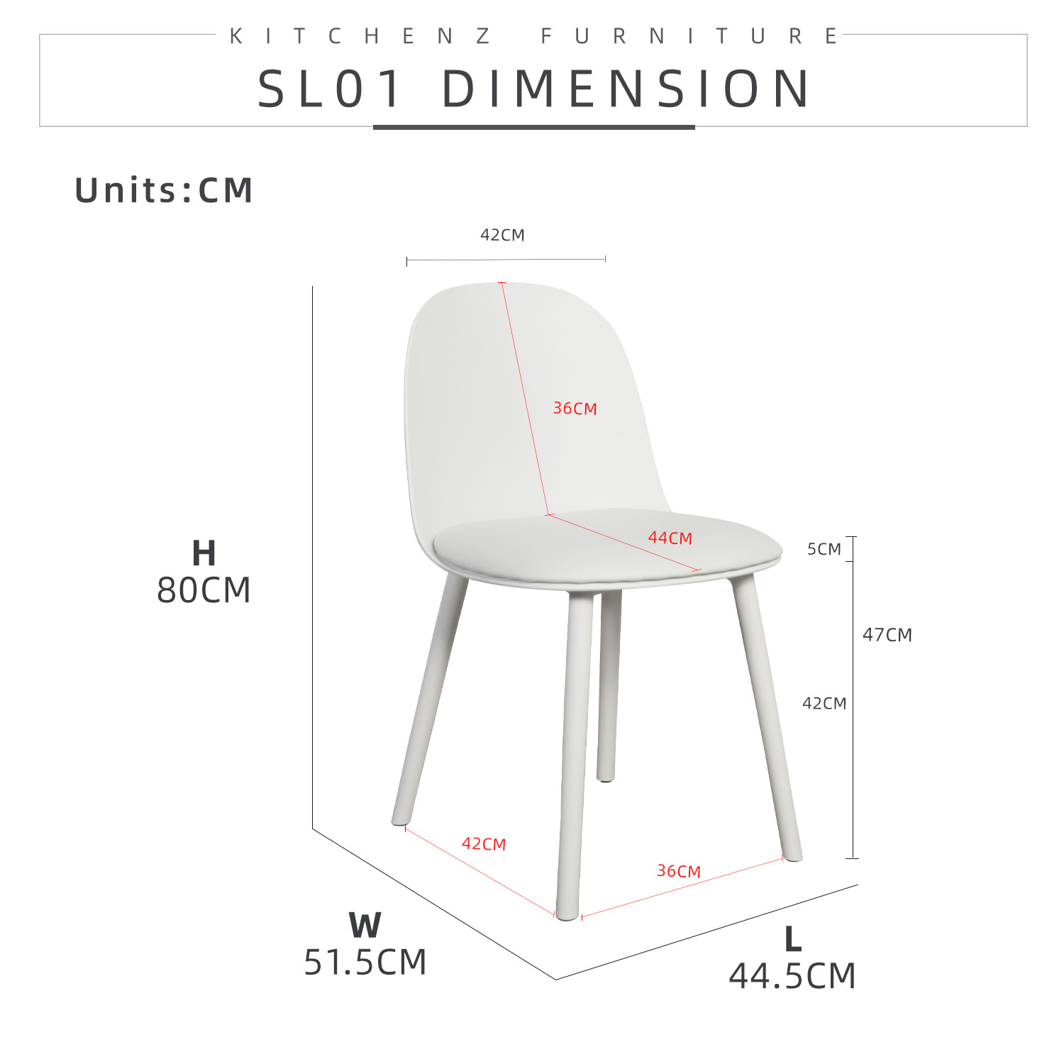 KitchenZ 2PCS/4PCS Dining Chair Kerusi Makan with / without armrest /PU ...
