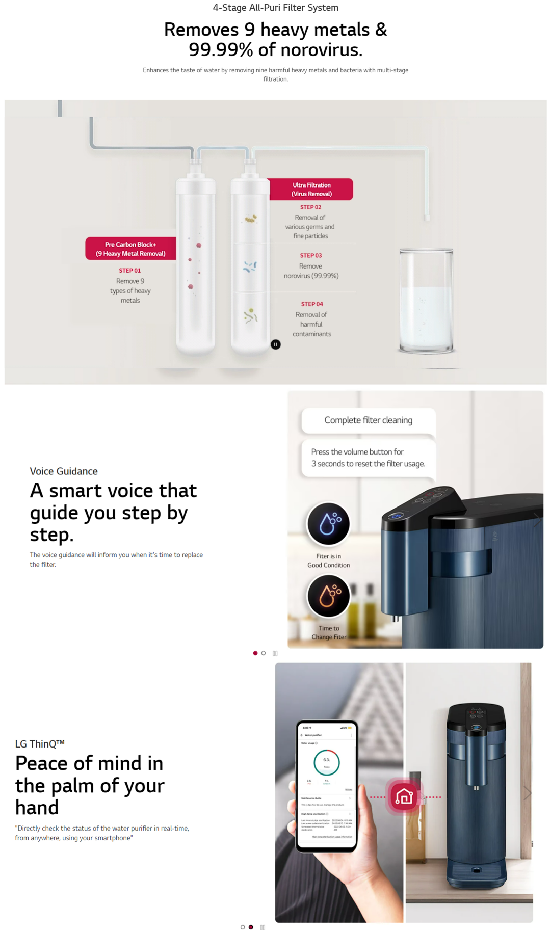 【RENTAL WD216AN】 LG PuriCare™ Tankless Water Purifier with 4-Stage ...
