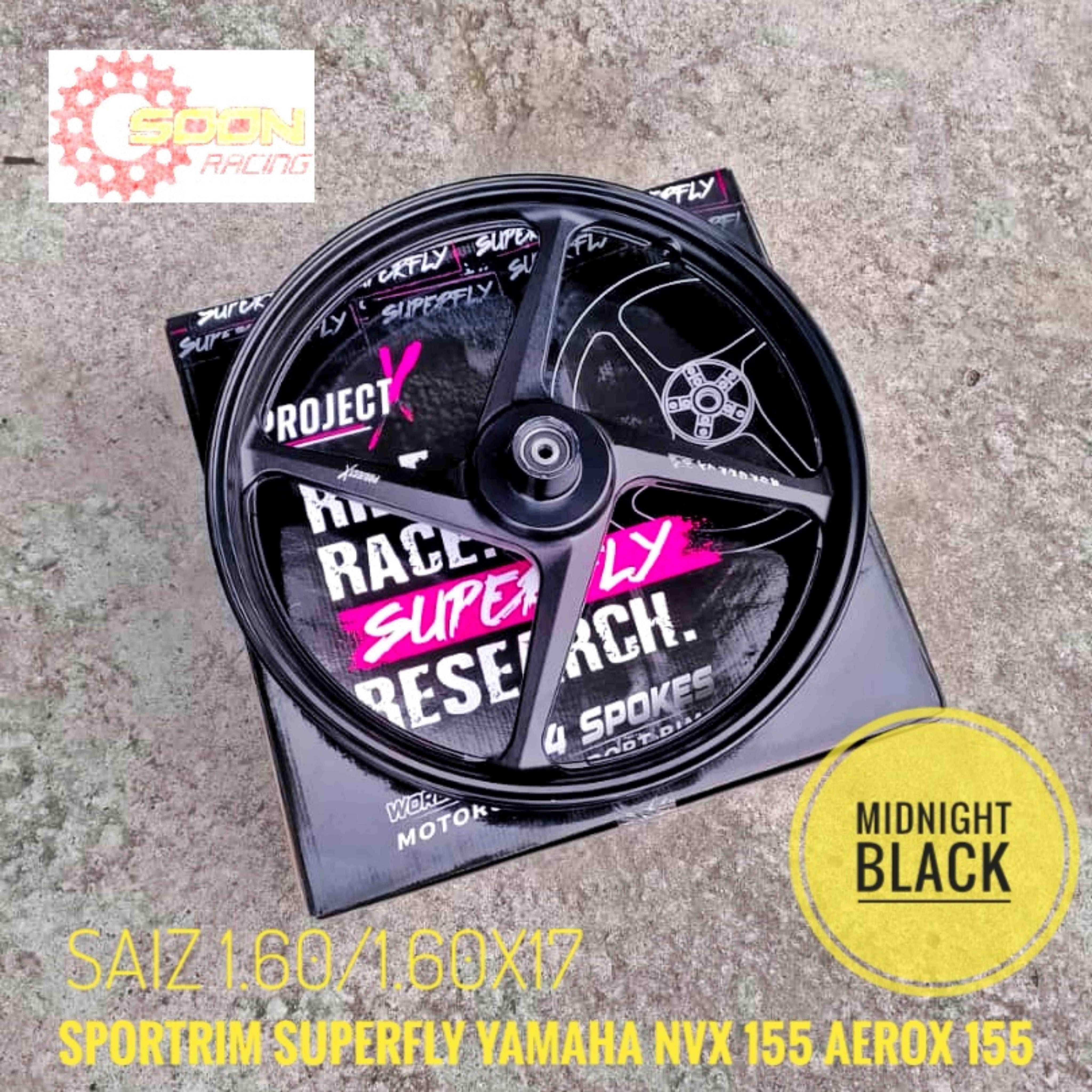 SUPERFLY NVX SPORT RIM SUPER FLY PROJECT X 4 KAKI YAMAHA NVX155 AEROX ...