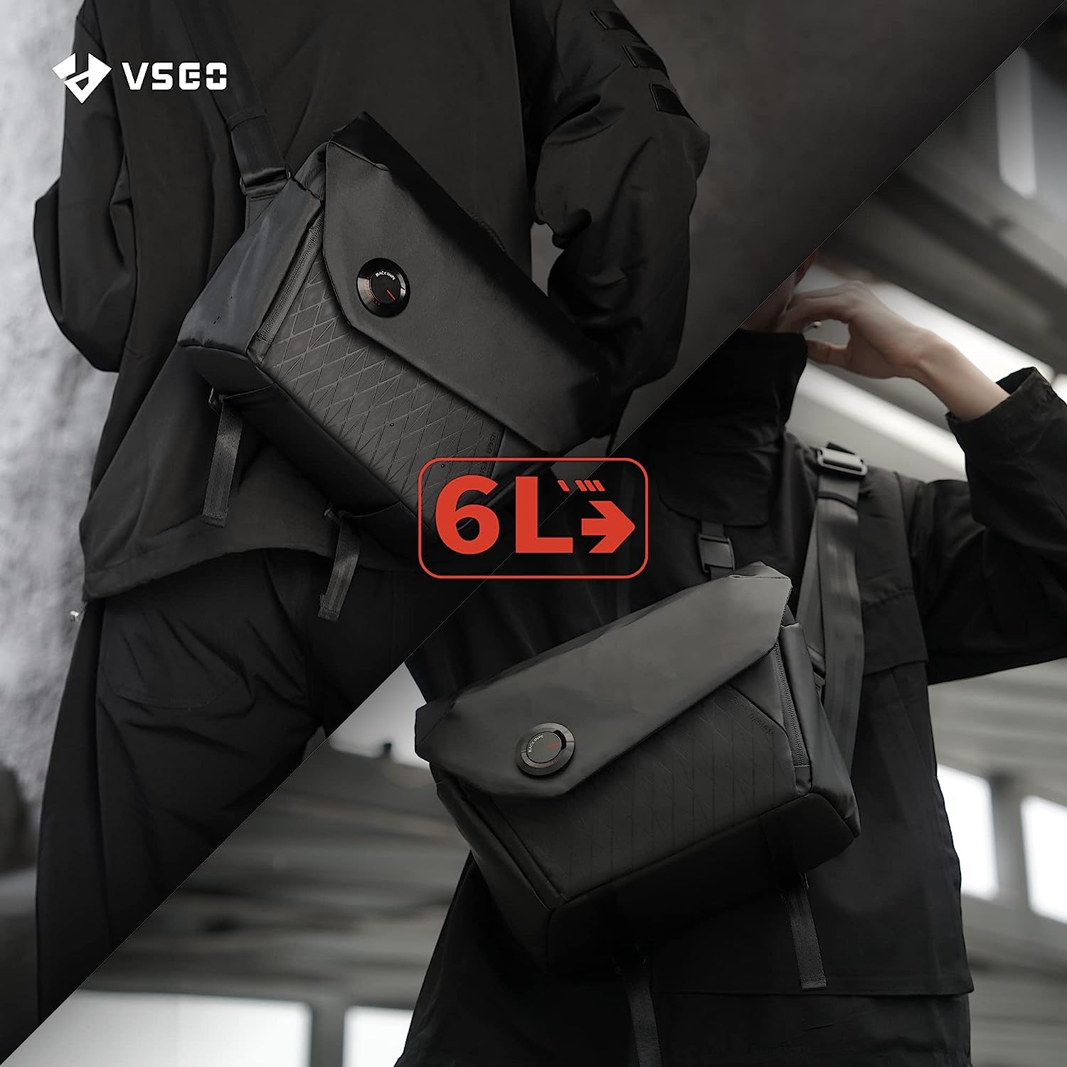 VSGO V-BP04 6L Camera Messenger Bag Photography Camera Shoulder Bag Camera Bag Shoulder ...