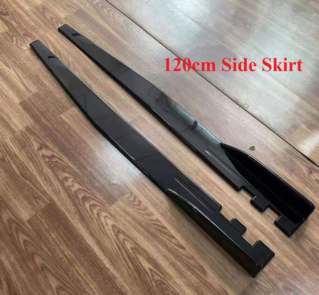 Car Universal Black Side Skirt Diffuser 120CM 86cm 45cm (Installation ...