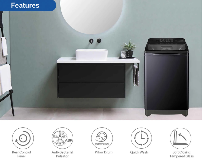 [NEW]Haier 15KG Non-Inverter Top Load Washing Machine | Rear Control ...