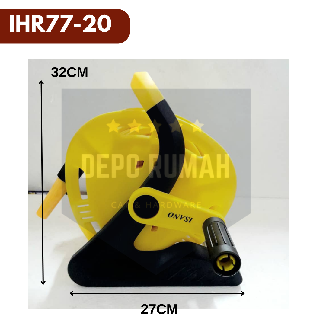 Isano IHR7720 Compact 20m Garden Hose Reel /Free Standing & Wall ...