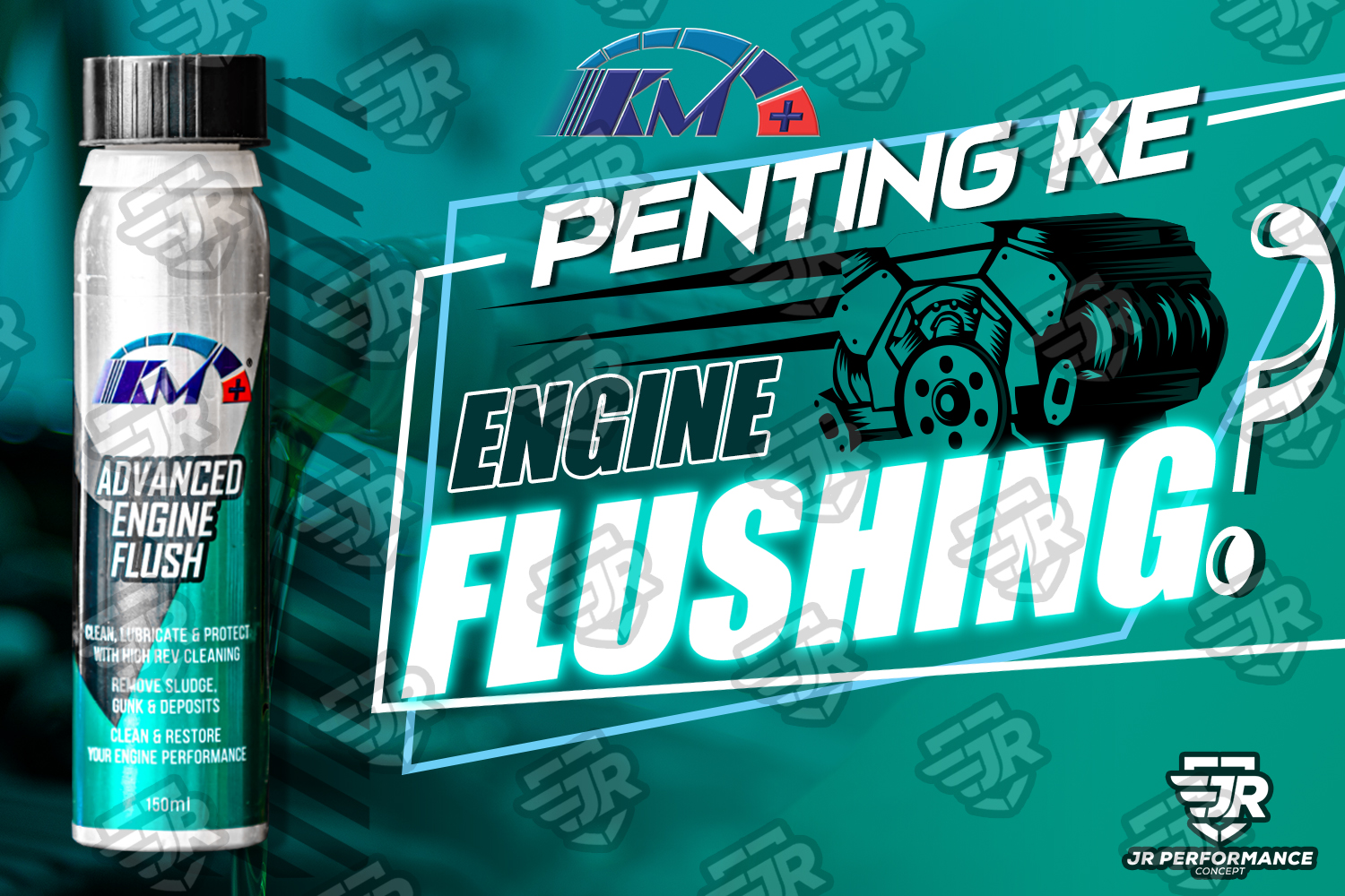 Km+ Advanced Universal Engine Flush Engine Cleaner Engine Treatment Pencuci Cuci Pembersih Enjin ...