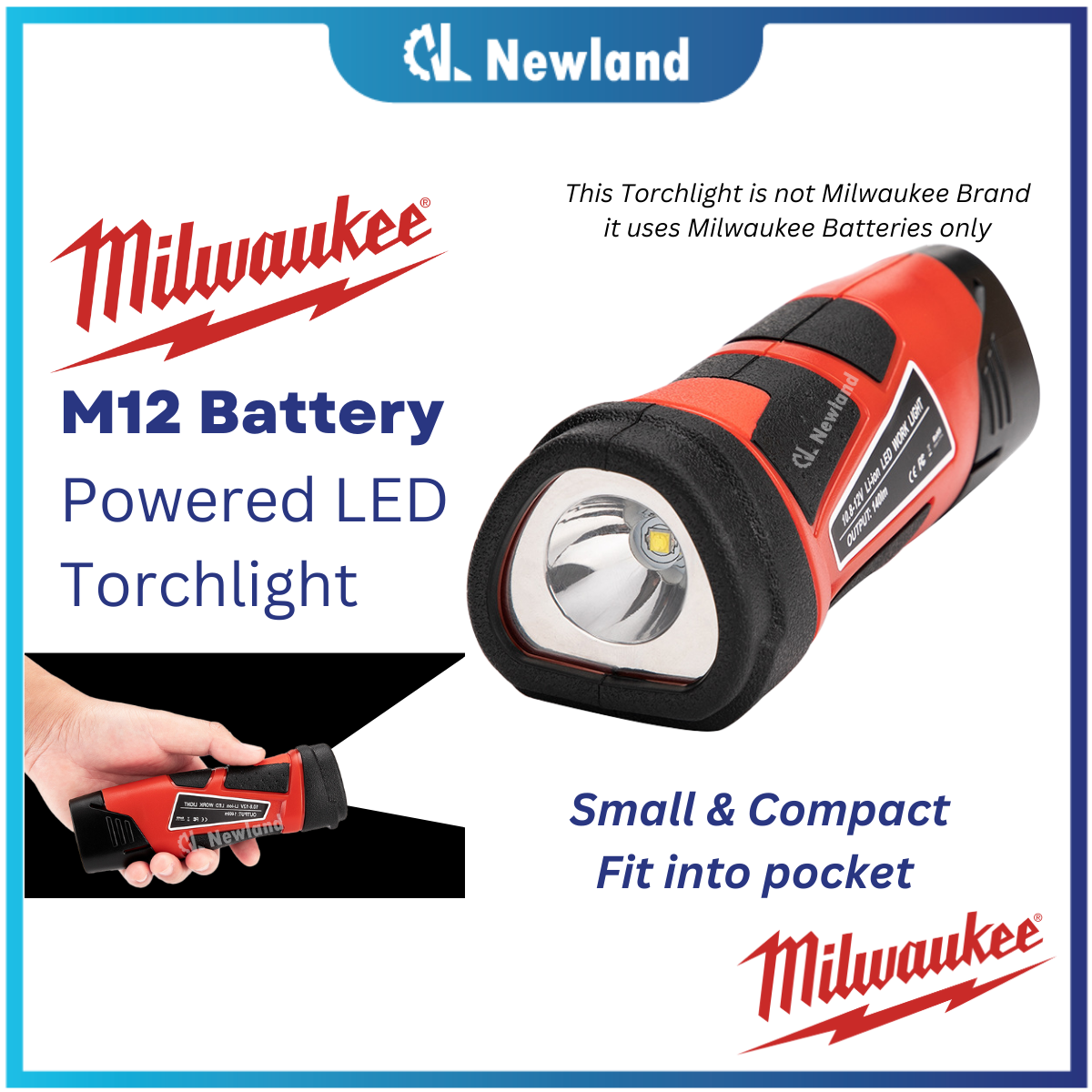Milwaukee LED Light / Work Light / Portable Flashlight / Torchlight for ...