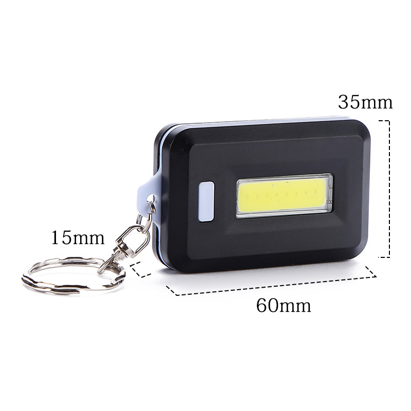 Portable Mini COB LED Keychain Flashlight Key Chain Torch Light Lamp ...