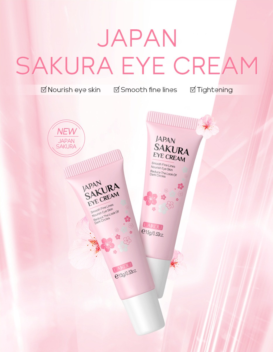 Laikou Sakura Eye Cream Anti-Wrinkle Age Skin Firming Serum Removing ...
