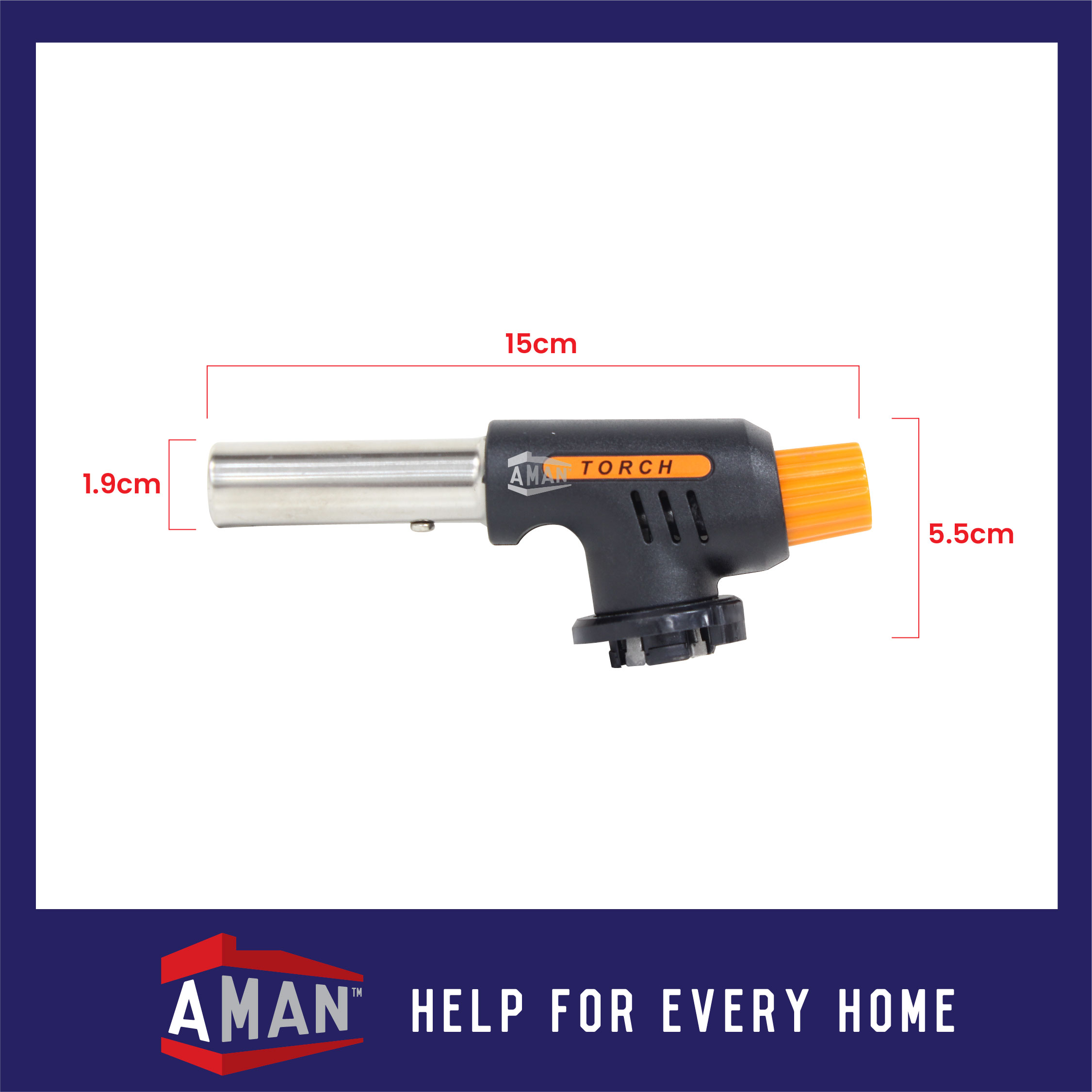Gas Torch Gun Butane Burner Flaming Thrower Welding Camping Fire Maker ...