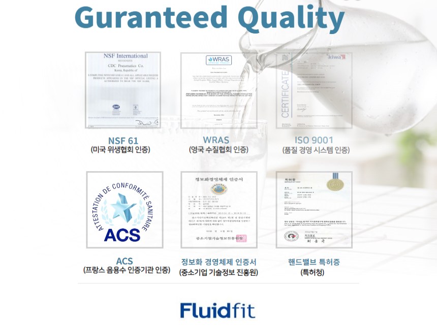 CDC Fluidfit [MADE IN KOREA] HCP Water Filter Fitting Clip Lock RO For ...