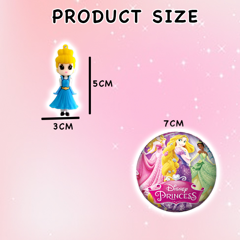 Princess Frozen Ball Mini Figure Doll Key Chain Toy Blind Surprise ...