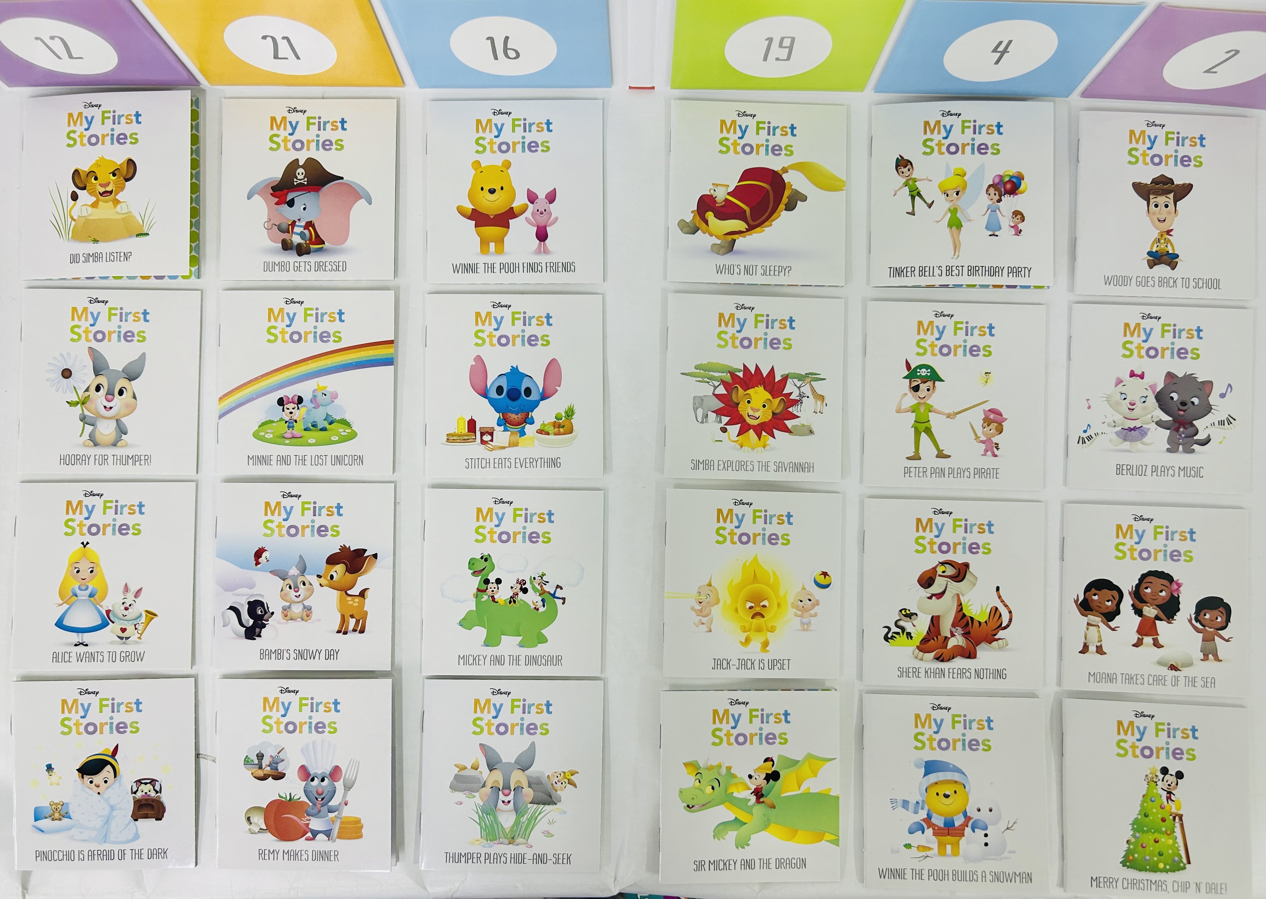 Disney My First Stories 24 Story Books Library Collection With Giant ...