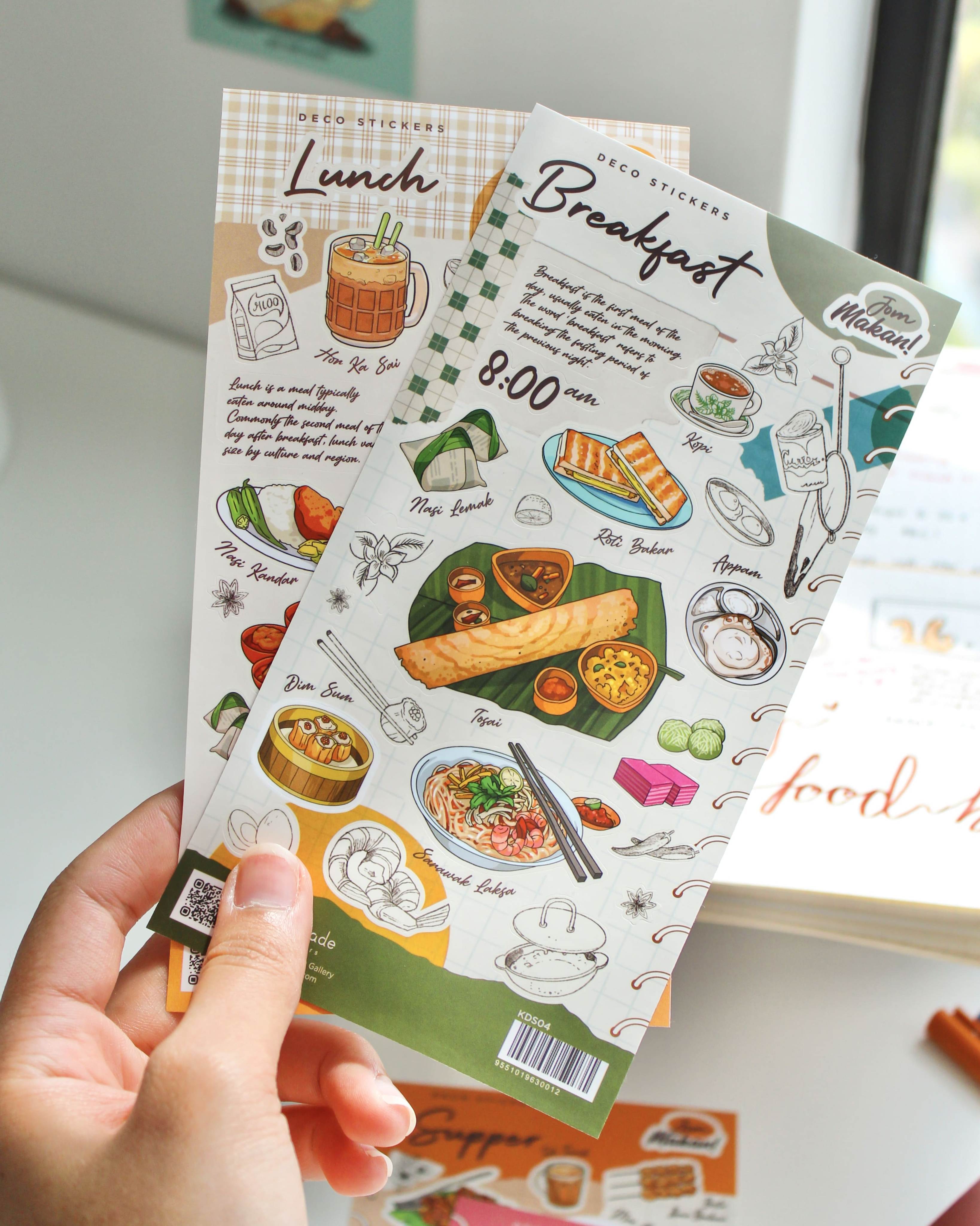 Loka Made Jom Makan Deco Stickers Sheet | Shopee Malaysia