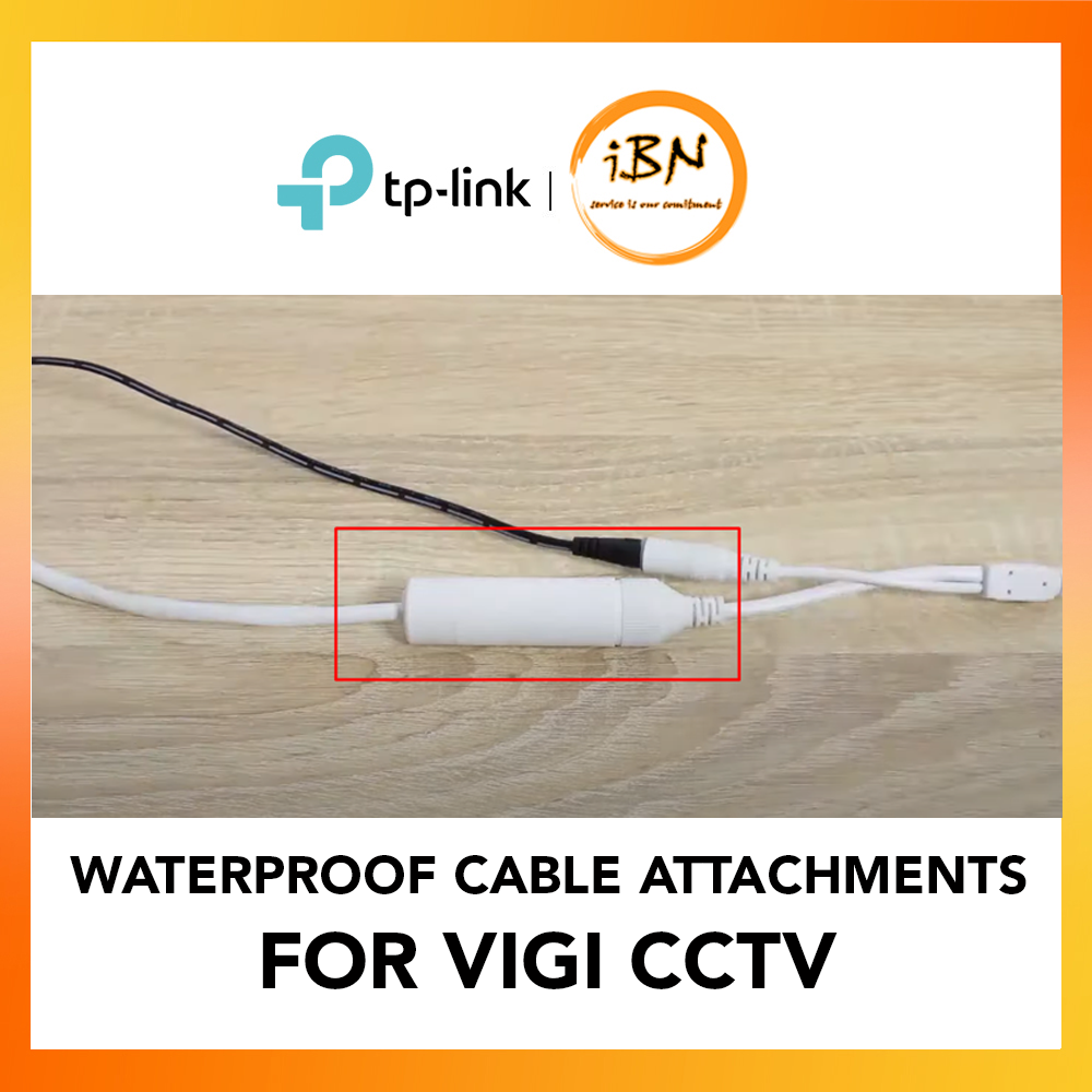Waterproof Lan Cable Attachments For VIGI Outdoor Bullet CCTV Security ...