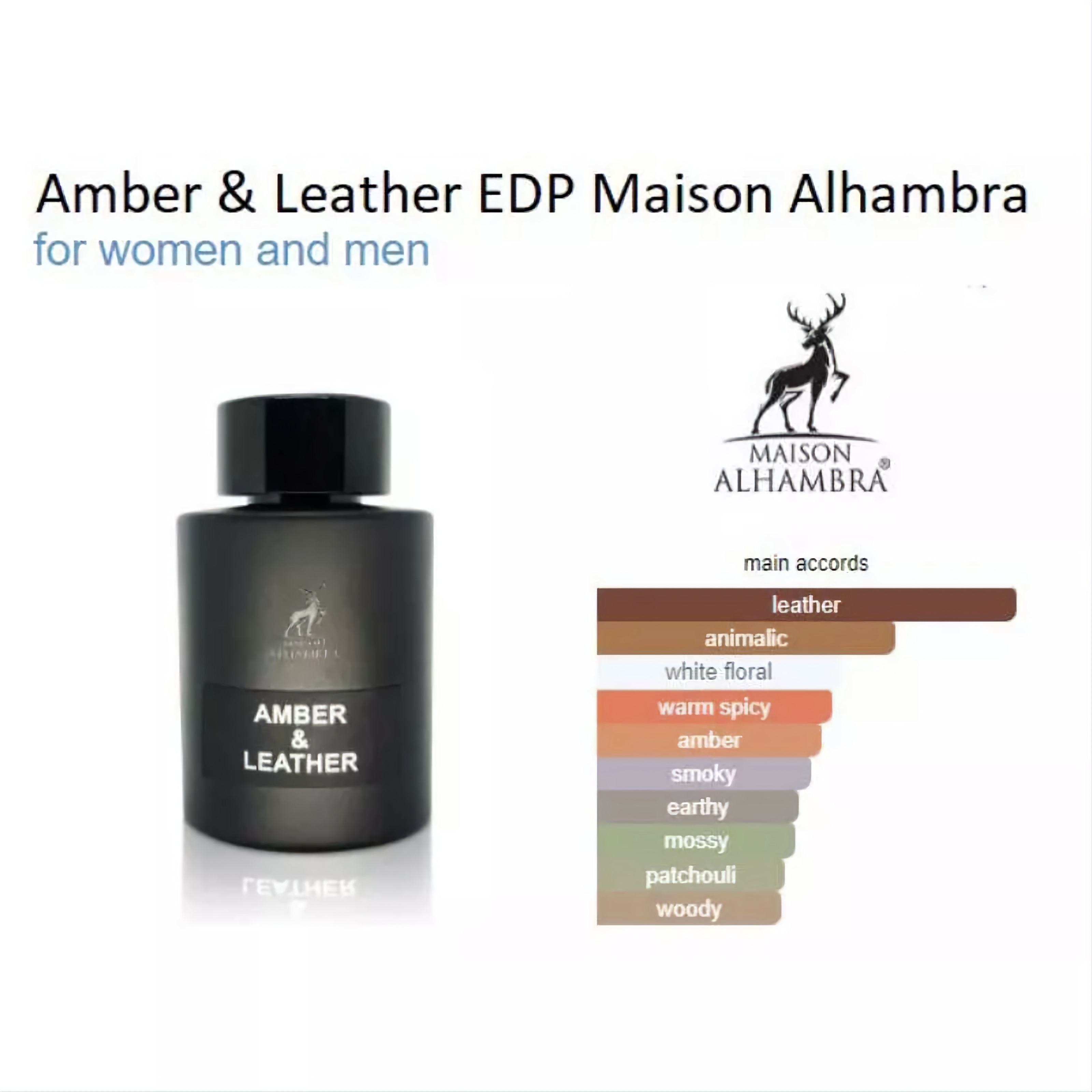 Amber & Leather EDP Perfume By Maison Alhambra 100 ML Amber and Leather ...