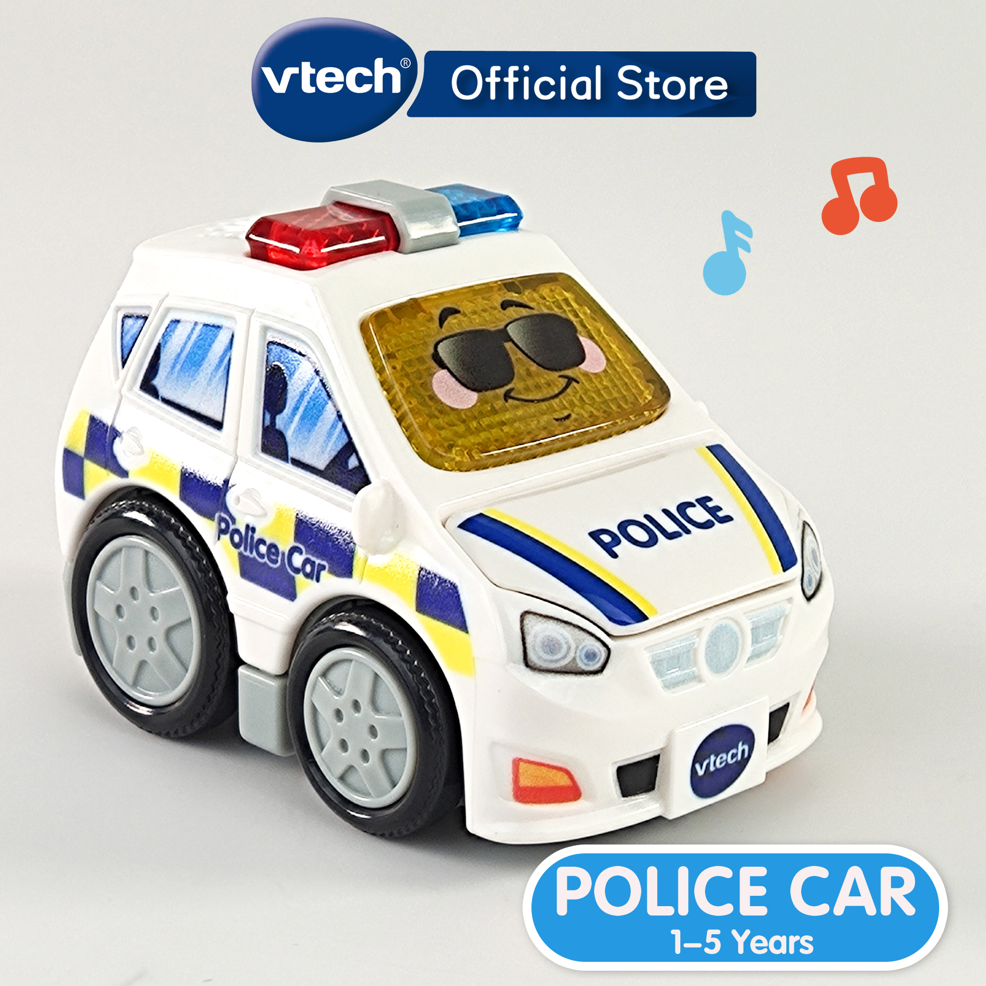VTech Go!Go!Smart Wheels Police Car Musical Vehicle Toys Baby Boys ...