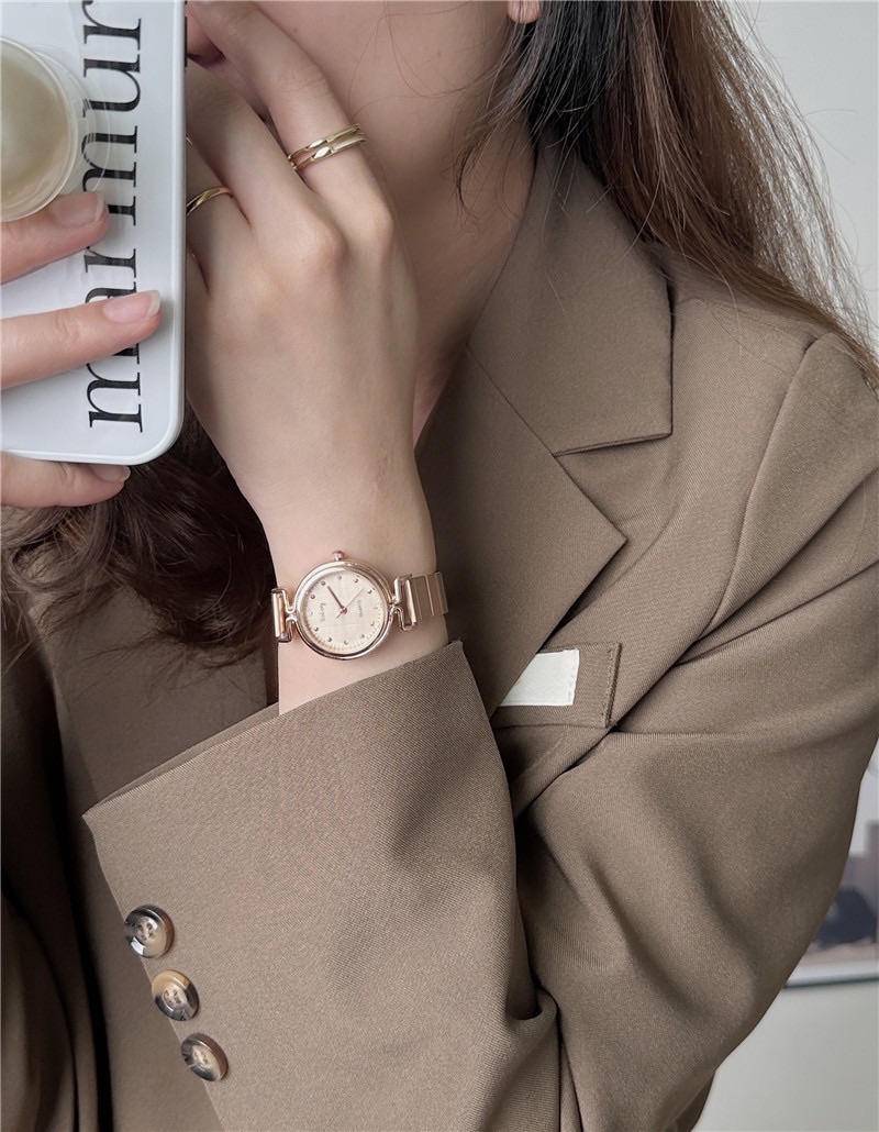 (READY STOCK) Korean style watch Korean simple bamboo steel strap ...