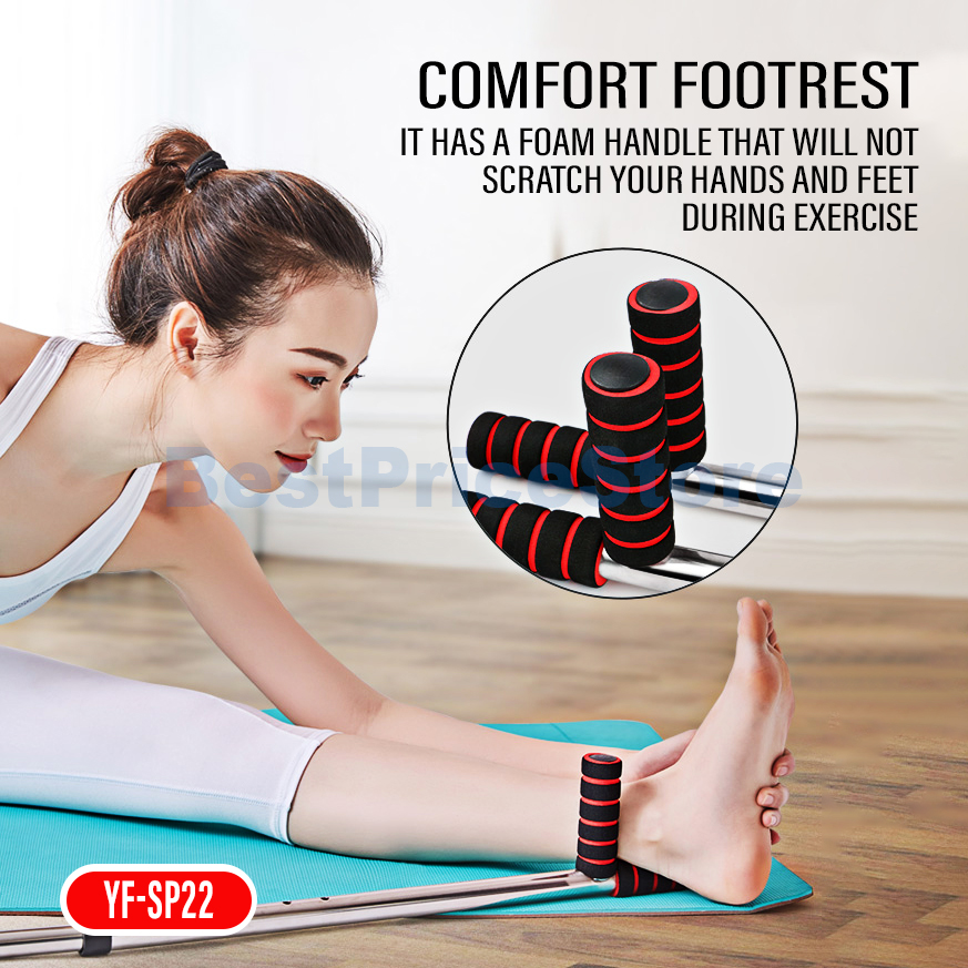 BPS Gym Grade Leg Split Stretcher 6 Hole Adjustable Yoga Triangle 3 Bar ...