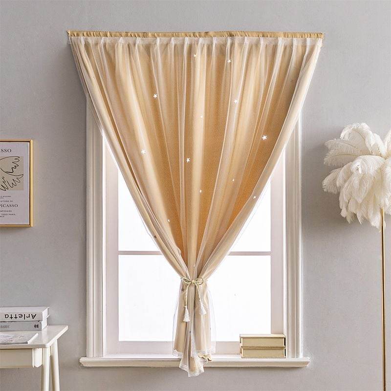 Self-adhesive Window Curtain Bedroom Curtain Blackout Curtains Paste ...