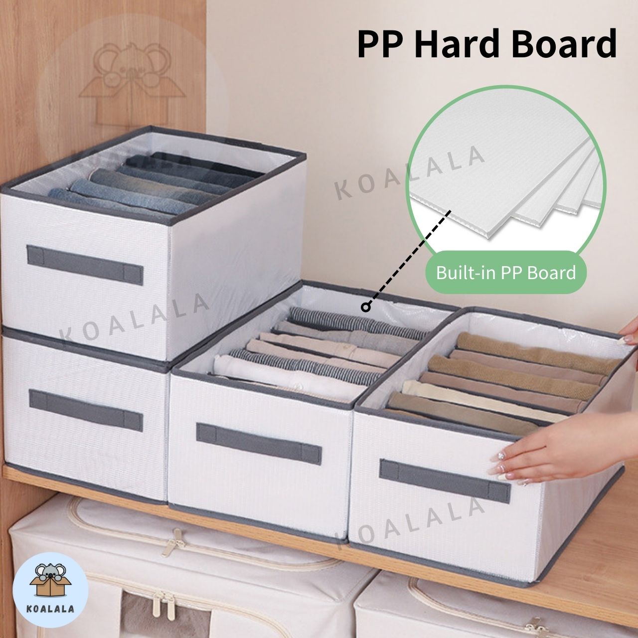 Hard Box Clothes Organiser Wardrobe Organizer Tudung Organizer ...