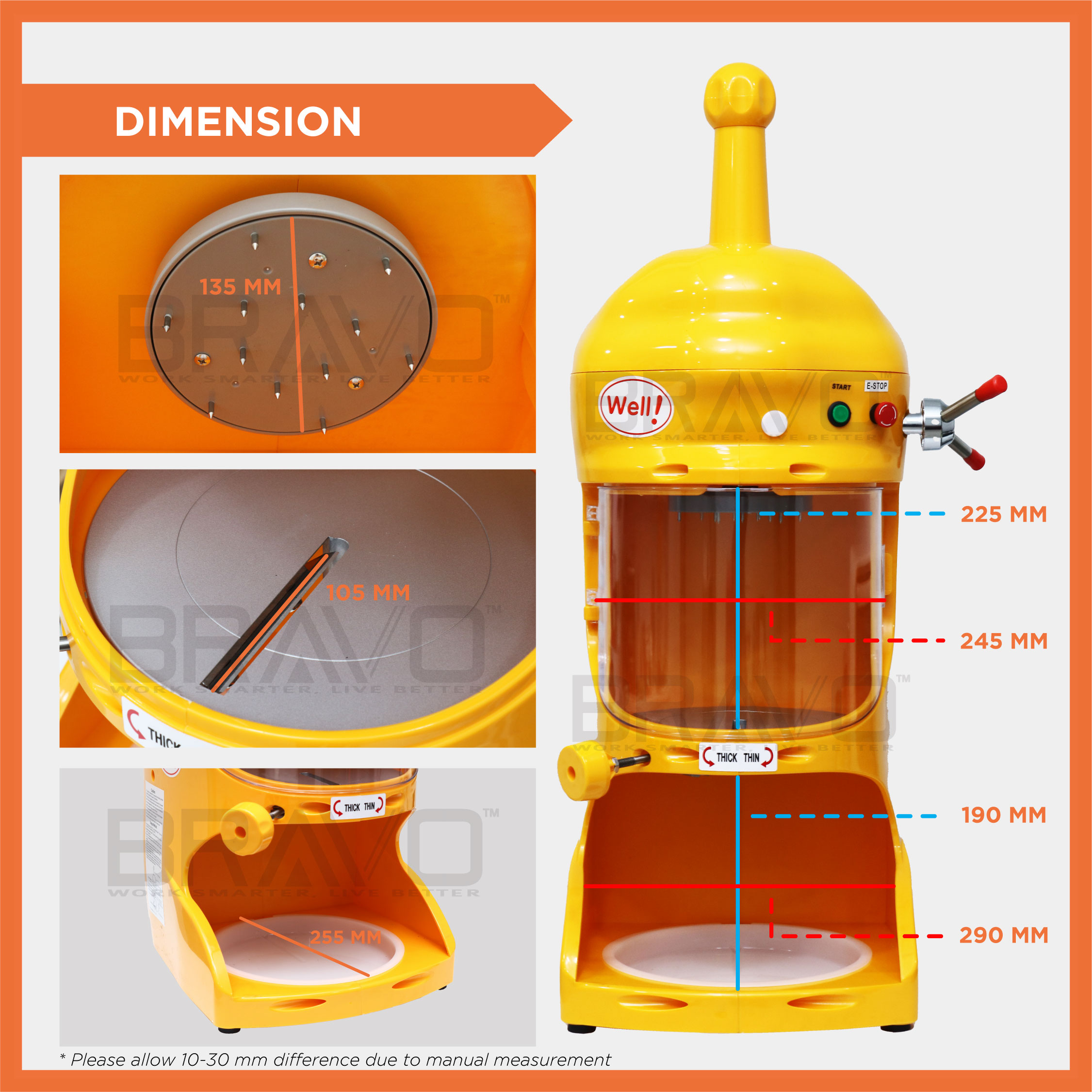 Bravo ABC Electric Ice Shaving Machine Mesin ABC Elektrik Snow Ice ...