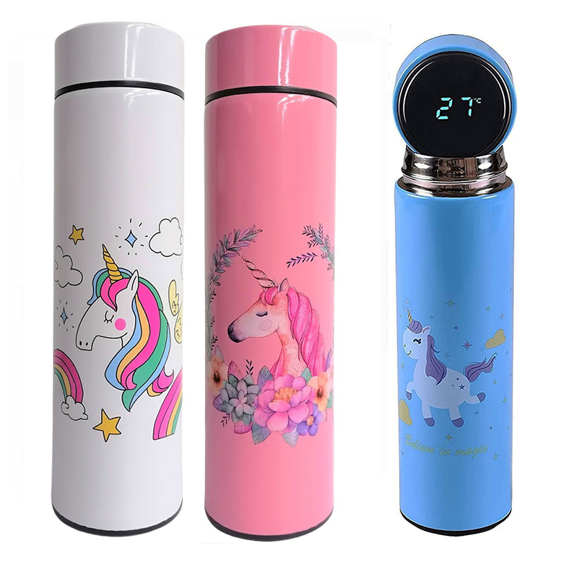 𝗗𝗢𝗨𝗕𝗟𝗘 𝗜𝗡𝗦𝗨𝗟𝗔𝗧𝗘𝗗 》Temperature Display LED Vacuum Flask 304 Stainless ...