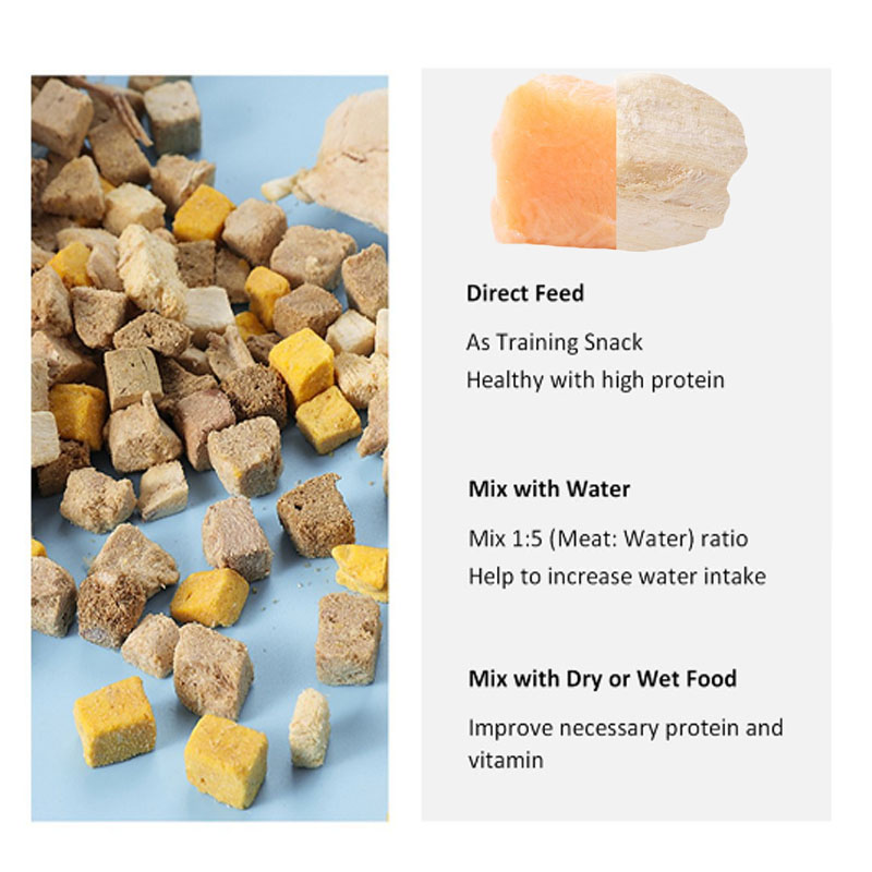 【Ready Stock】Pet Freeze Drying Bucket 500g Cat Dog Chicken Liver Egg ...