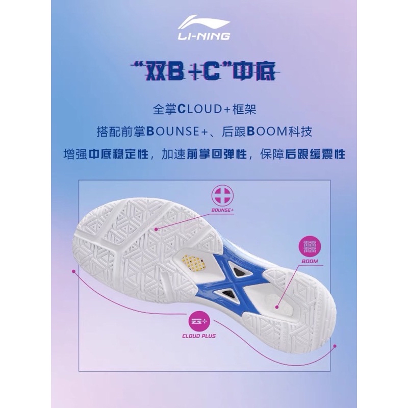 Li-Ning MIRAGE PRO 1 Badminton Shoe AYAT013-4 Badminton Shoe 风林火山 ...
