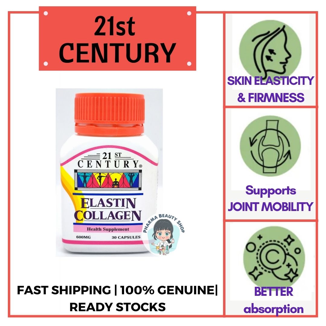 21st Century Elastin Collagen 30 capsules | Shopee Malaysia