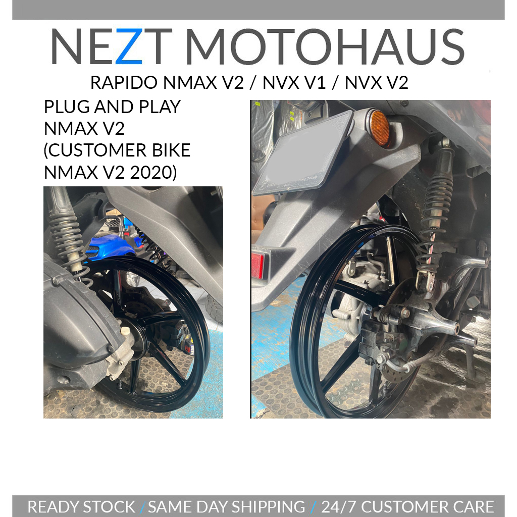 RAPIDO 636 SPORT RIM 17" NMAX V1 V2 / NVX V1 / NVX V2 RIM SUKAN 1.6F ...