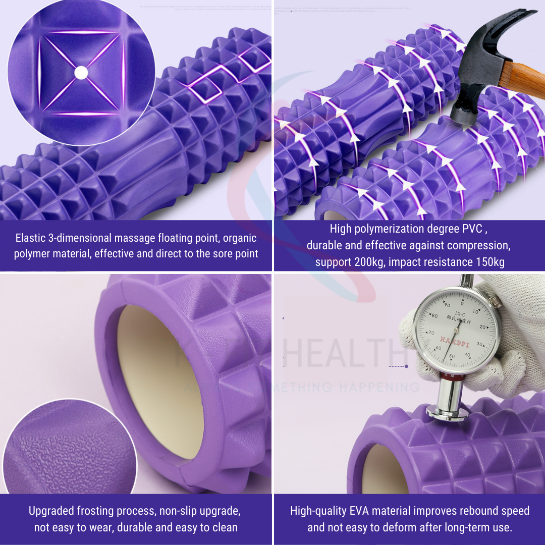 【READY STOCK】Yoga Roller/ Long (45cm) & Short (33cm) Yoga Pilates/ Eva ...