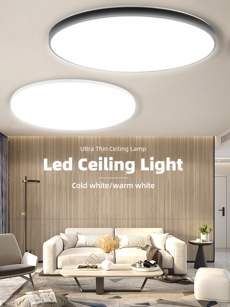 3 Color Ceiling Light Indoor Lampu Ceiling Ultra Thin Lampu LED Siling ...